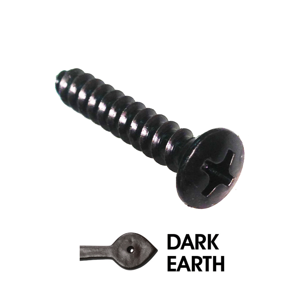 #8 x 1 in. Phillips Oval Metal Screw; Dark Earth - Re-Source Industries ...