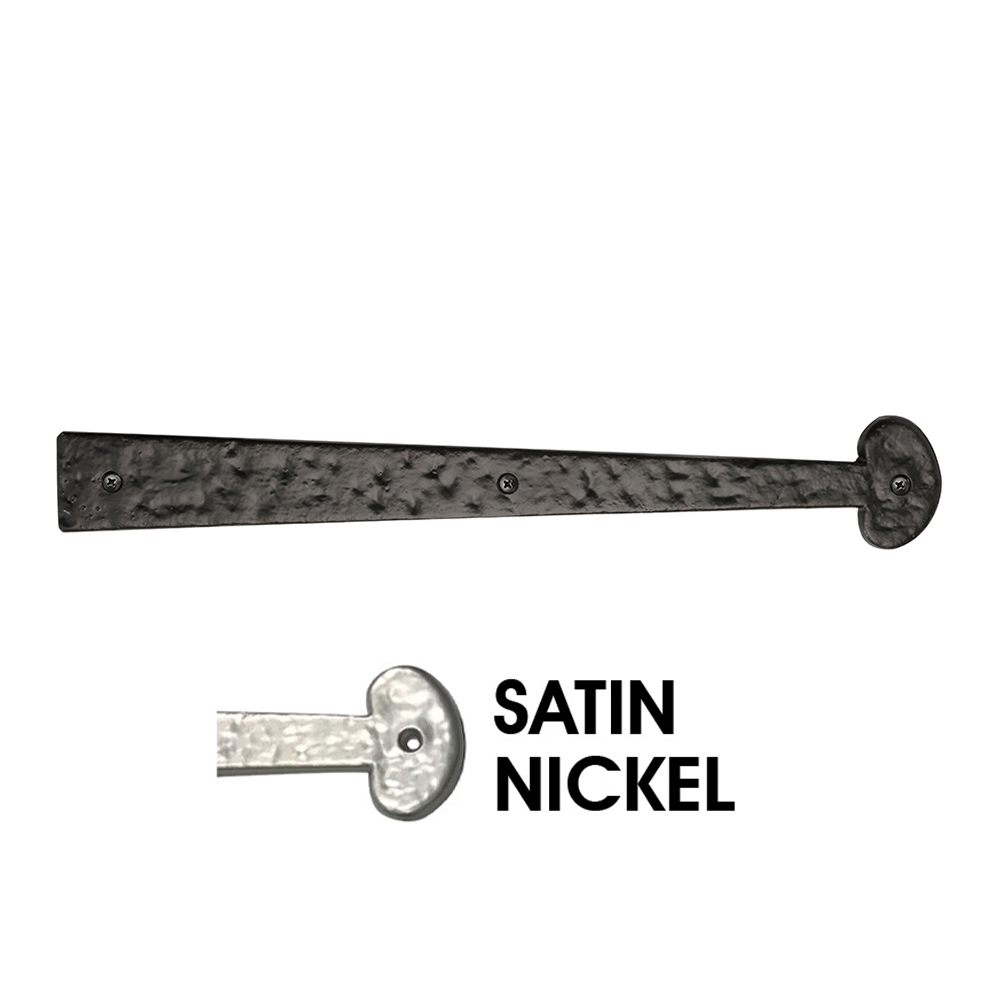 16 in. Colonial Bean End Hinge; Satin Nickel - Re-Source Industries Inc.